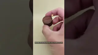wood grain plastic round smooth cap for cosmetic bottles