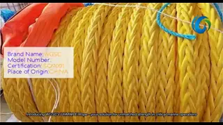 abrasion resistant uhmwpe braided cord uhmwpe winch rope durable for marine