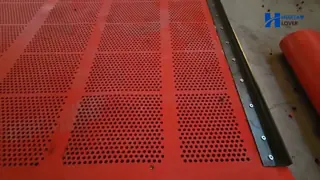 1.25m self-cleaning rubber panel for vibrating screens red soft black hard