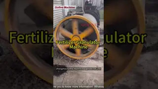rotary agitation organic fertilizer granulator high speed low power consumption
