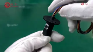 24 circuit 2a od 15.5mm rotating slip ring 150rpm suitable for robot turntable