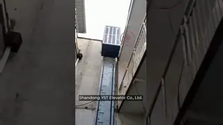 compact outdoor elevator for villas | small home lift