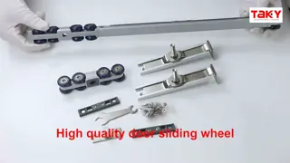 iron nylon furniture wardrobe door hanging track double single soft closing 8 wheel sliding door