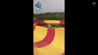 commercial outdoor boomerango water slide high durability with 2 person tube