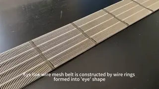304 steel eye link wire stainless mesh conveyor belt for tunnel freezer oven