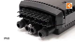 16f outdoor fiber optic cable connection box with tyco adapter for metro networks