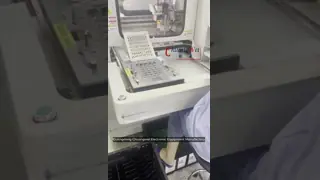 double station pcb router machine 220v with auto routing bit checker