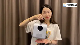 q3 mini portable android smart projector 720p classic handle easy carry