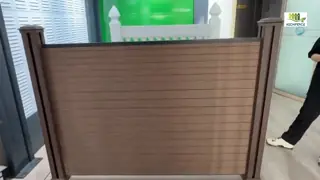 wood look wpc fence stylish corrosion resistant  stronger than wood