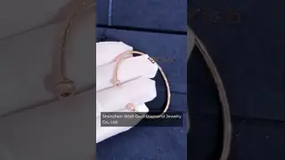 18k gold piaget possession open bangle bracelet support sample order oem