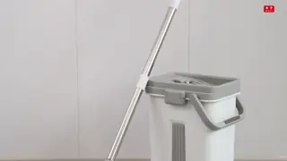 6.5l free hand wash flat squeeze mop bucket for household flexible flat floor mop