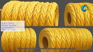 industrial uhmw synthetic rope high longevity uv resistant customized uhmwpe rope
