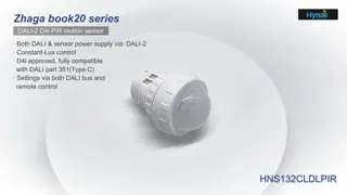 constant lux dali pir sensor hns132cldlpir zhaga book20 dali-2 d4i standards