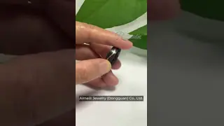 factory wholesale and fashionable black and gray zirconium & titanium wedding bands & men's jewelry