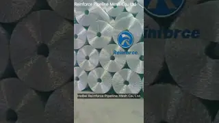 ten lines welded galvanized wire pipeline reinforced mesh for subsea gas and oil pipeline