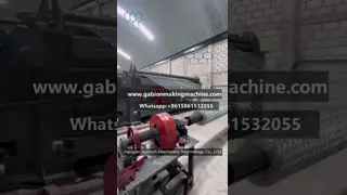 speed gabion box machine with servo motor control system and 30 hole/min production speed