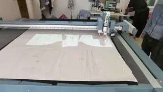 high quality fabric cnc digital cutter clothing cut parts round knife oscillation knife cutter