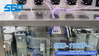 automatic plastic ampoule filling sealing liquid filling machine