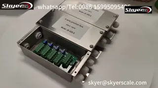 floor weight scale 4 loadcell weighing inox junction box