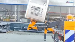 isuzu manlift truck full driver 34 meter aerial work platform truck