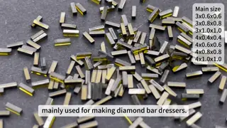 1-7mm mcd diamond logs single crystal synthetic diamond for dressing tools