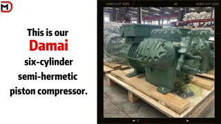 customization design piston air compressor with air condenser for refrigeration unit