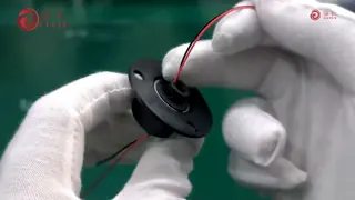 2 wire slip ring 2a id 5mm od 22mm through hole slip ring 360 degree rotation