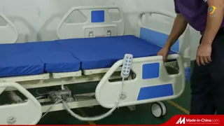 semi fowler adjustable hospital bed central locking castors iso13485 compliant