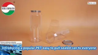 500ml clear pet beverage can for juice and soft drinks