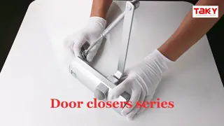 heavy duty aluminum automatic door closer ferme porte automatique with silver printing