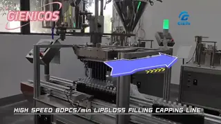 plc control system automatic high speed lip cream filling machine with precise filling