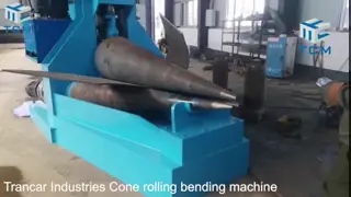 3 rollers hydraulic cone rolling machine steel conical cover bender