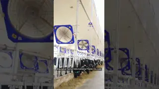livestock ventilation fan with 610rpm rotation speed 40700m3/h air flow and 610w power