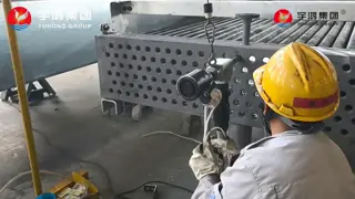 horizontal air cooler heat exchanger convective forced draft in reactor of oil refinery