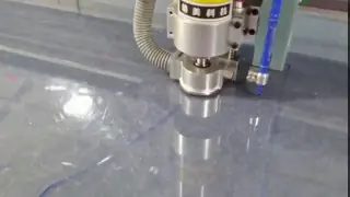 blue frame silver case cutting machine for sewing board milling and garment template