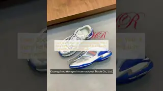 retro monogram sneakers us 9 rubber sole white leather lace up shoes