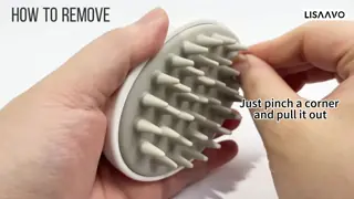 tpr hair wash massager detachable hair washing scalp brush fcc approval