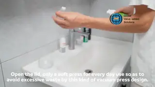 100ml empty plastic pump dispensers cosmetic airless bottles with decoration customized