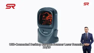 usb connecting desktop barcode scanner laser scan 1d 2d retail use