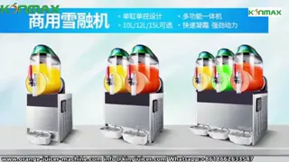 15l×1 pc ice slush machine with single cylinder for juice drinks , low noise