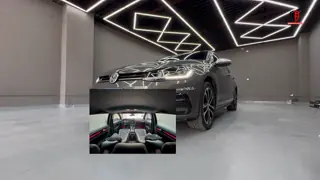 volkswagen golf vehicle specific ambient led interior light seven piece upgrade kit