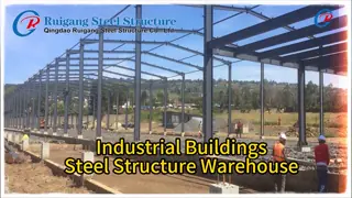 wind load resistant prefabricated steel structure building with hot-dip galvanization