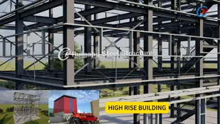 multi floors prefabricated warehouse steel structure 3 storey prefabricated building