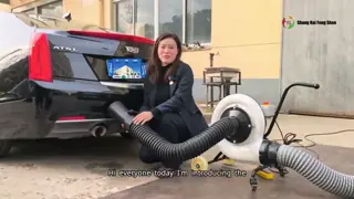 4m 8m industrial exhaust fan heavy duty fume extractor for garages