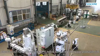 400mm-1200mmhollow wall pe spiral pipe extrusion line machine