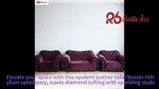 purple tufted leather sofa furniture chesterfield armchair leather