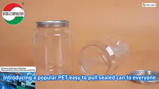 250ml pet beverage can for juice and soft drinks with easy open lid