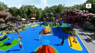 china customized plastic slide outdoor playground equipment children play park