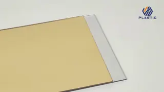 gold mirror acrylic sheet 4ft x 8ft size perspex mirror panels oem
