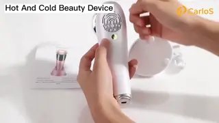 led microcurrent face lift machine hot cold red light photon beauty device wrinkle remover